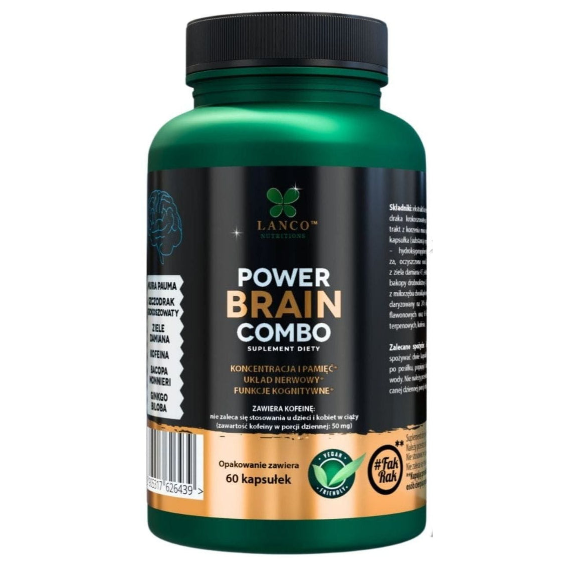 Lanco Nutritions Power Brain Combo - 60 Cápsulas – Medpak