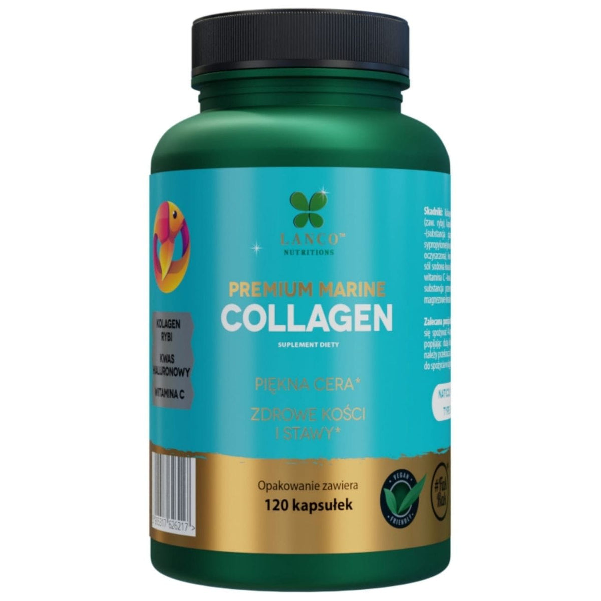 Lanco Nutritions Premium Marine Collagen - 120 cápsulas – Medpak